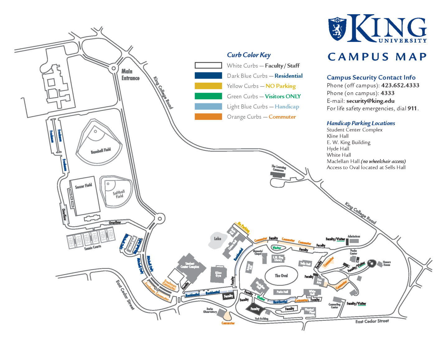 Visitor Parking | King University