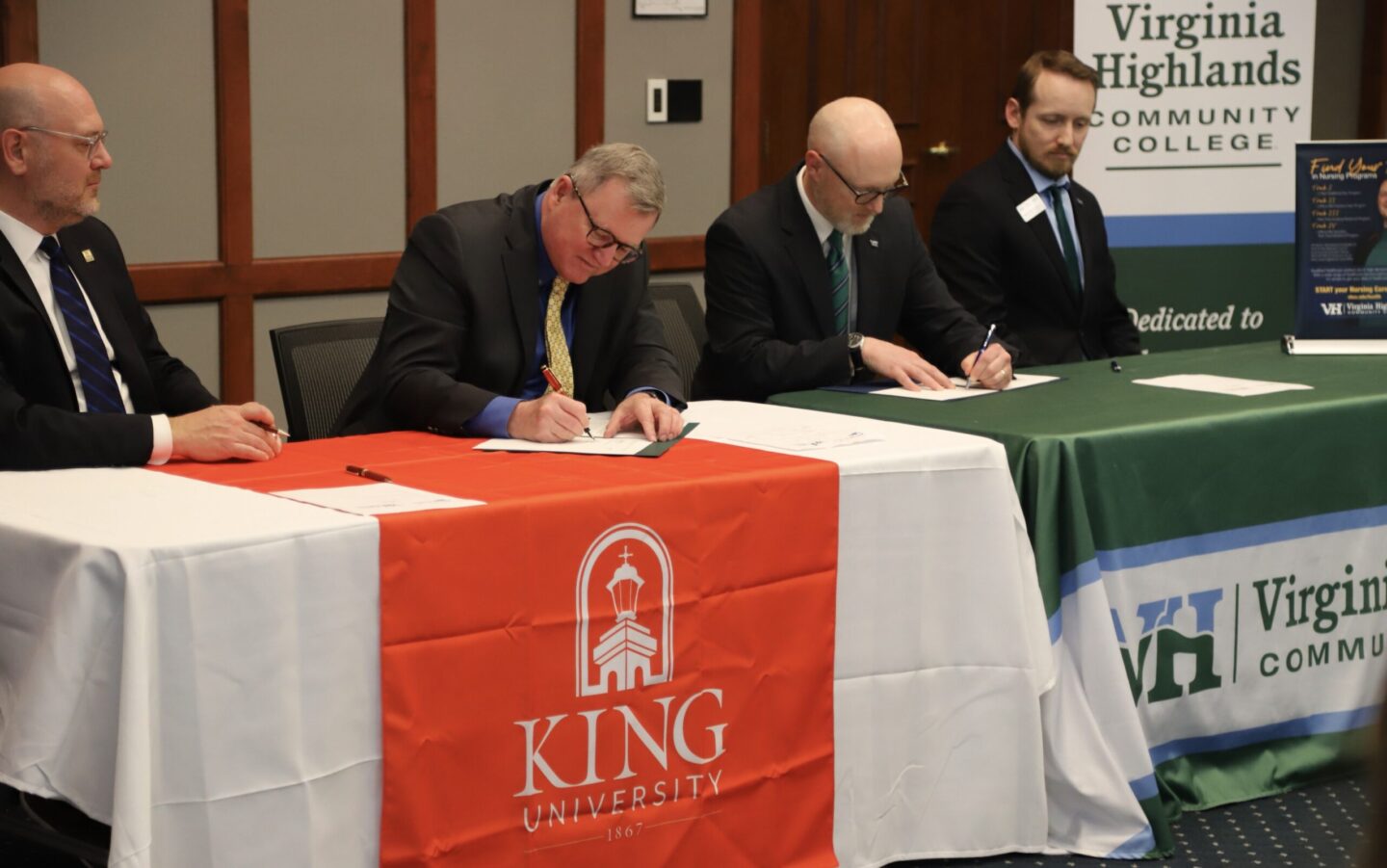 VHCC & King Sign Pivotal Nursing Admission Agreement | King University